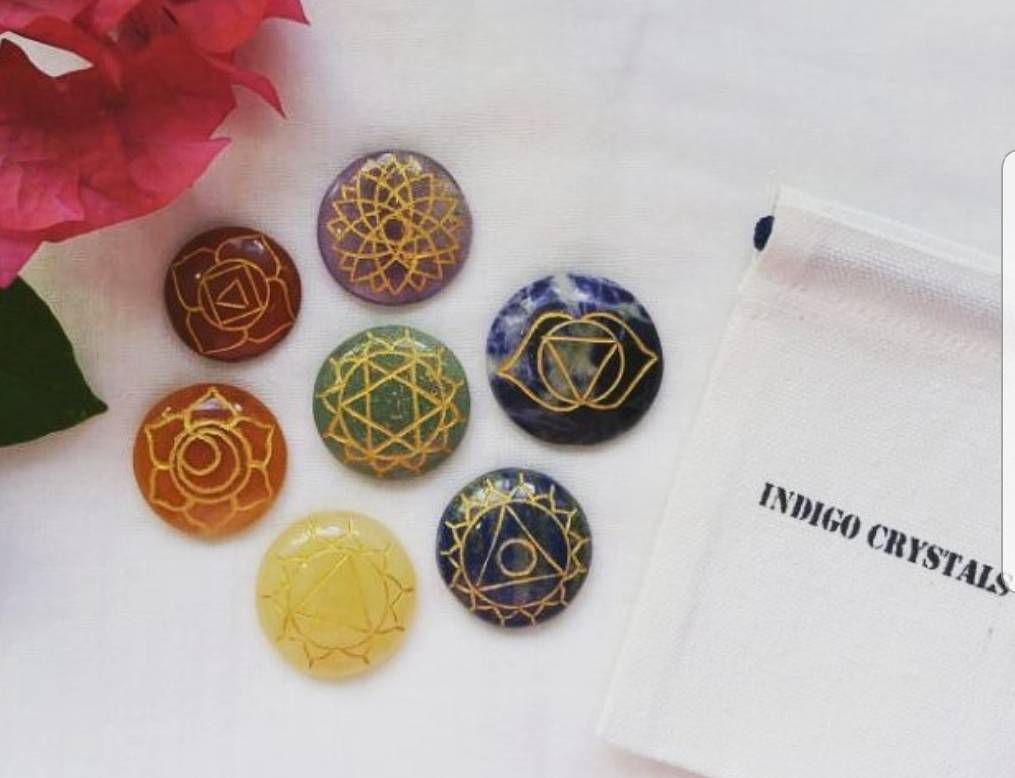 Round Chakra stone set – IndigoCrystals